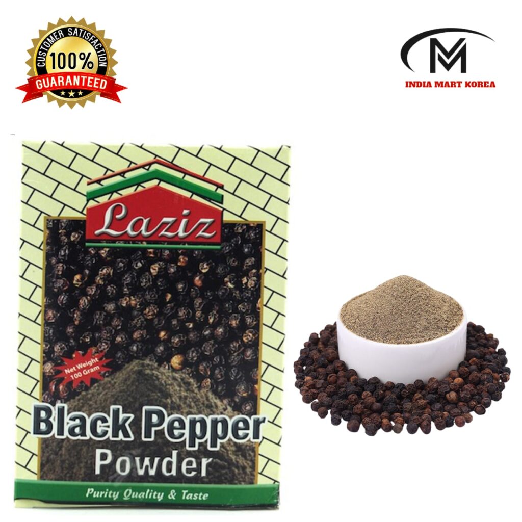 LAZIZ BLACK PEPPER POWDER 100G 검은 후추 가루100G 1개 – INDIAMARTKOREA-NO.1 ...
